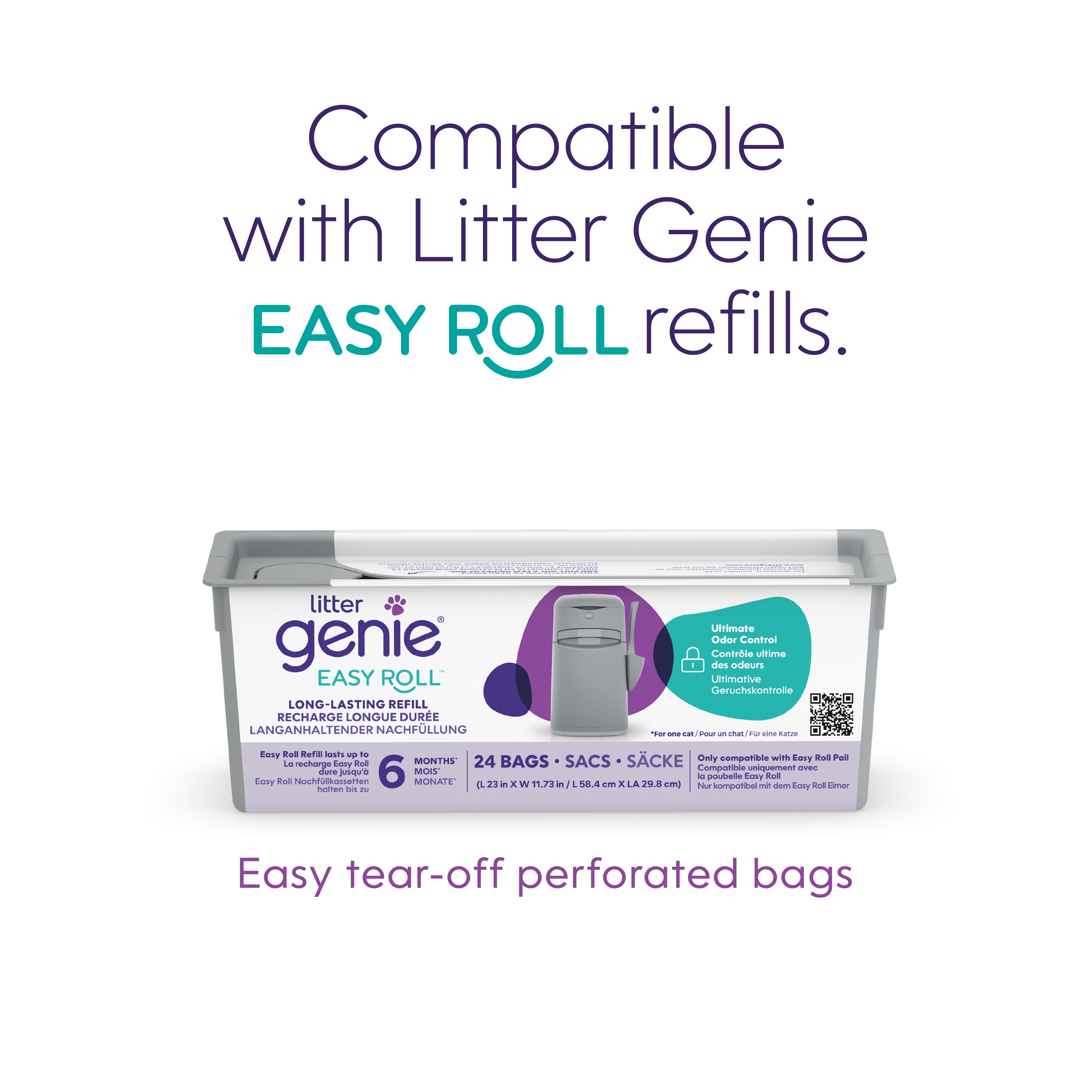 New! Litter Genie® Easy Roll Bin – litter genie